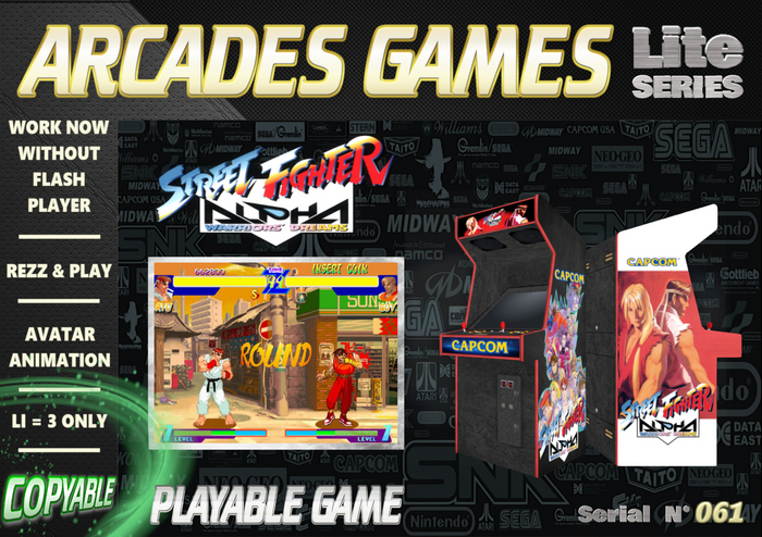 Second Life Marketplace - [061] = Street Fighter Alpha = Arcades Games [BOX]